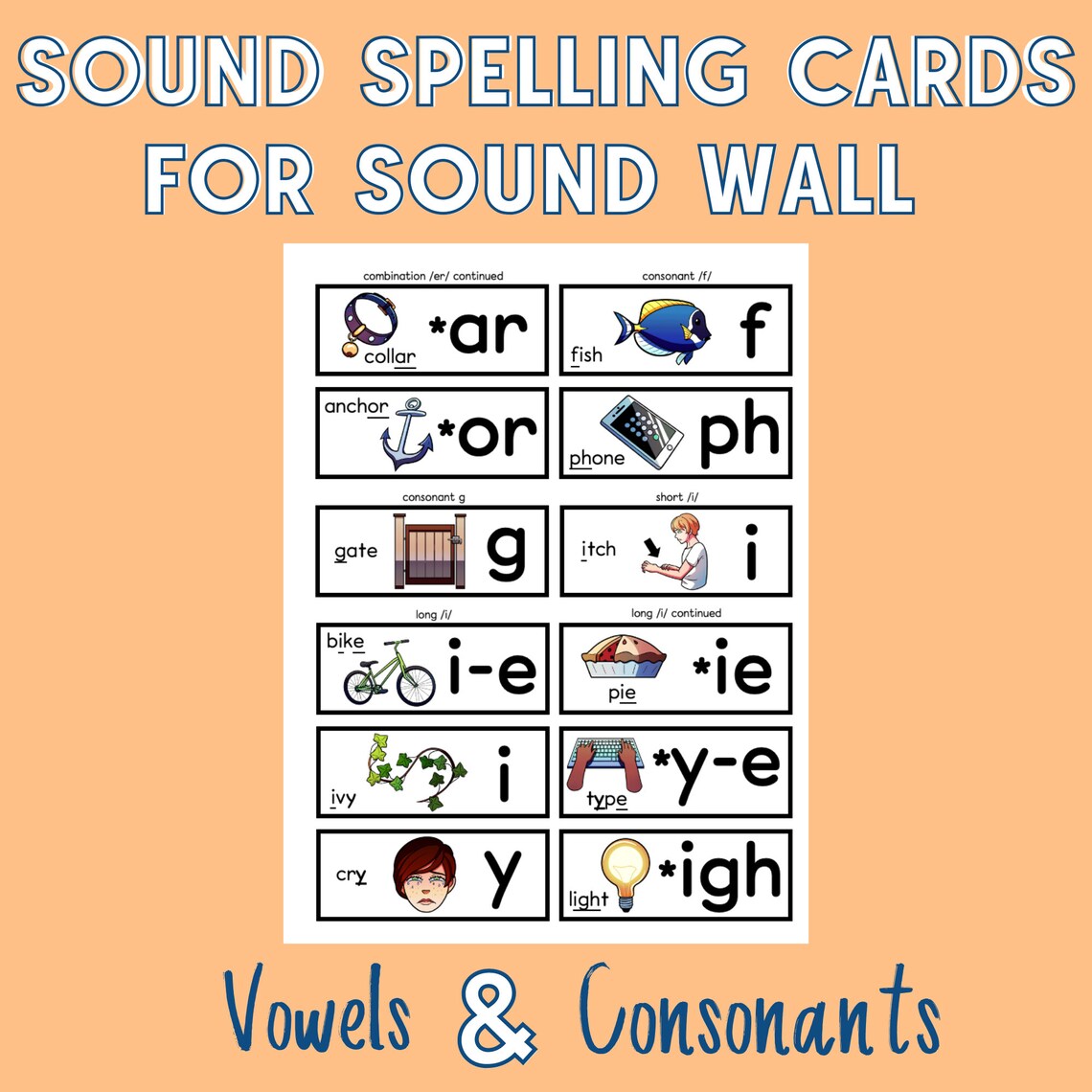 Sound Wall Bundle - Vowels and Consonants - Etsy