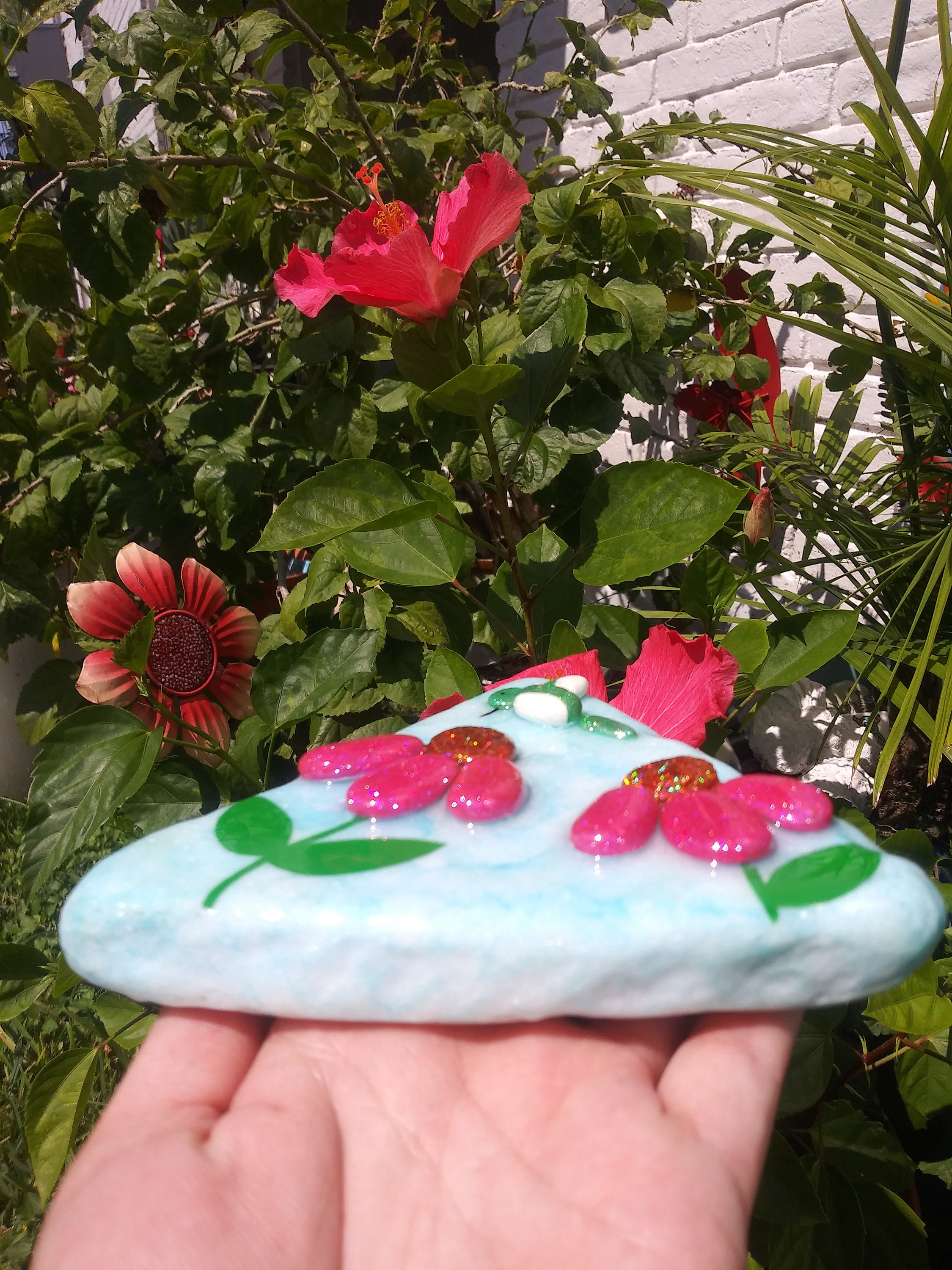 Hummingbird Pebble Art-garden Stone/painted Rocks/home Decorations - Etsy