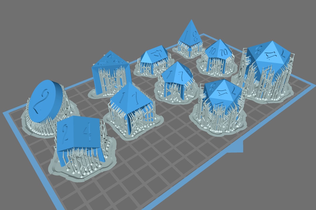 Full Fin Polyhedral Dice Master STL Files, 28 Master Dice STL Files ...