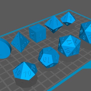 9 Piece Polyhedral Dice Masters Set, STL Dice Files, Dnd Dice Masters ...