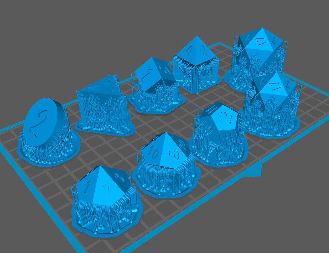 9 Piece Polyhedral Dice Masters Set, STL Dice Files, Dnd Dice Masters ...