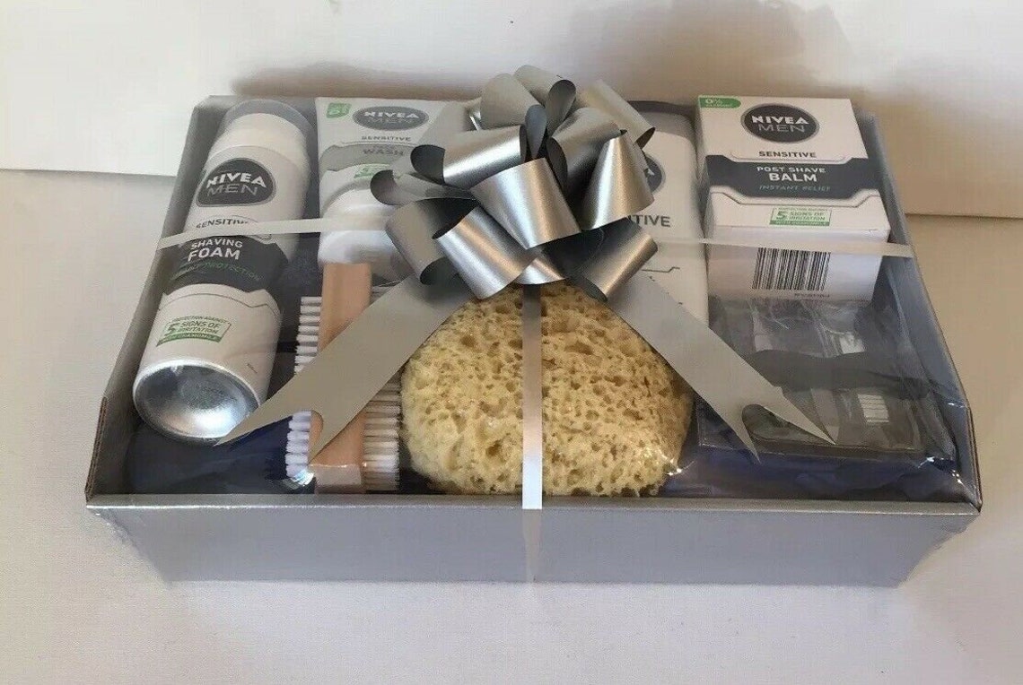 Men's Christmas Gift Hamper: Nivea Shave Set, Grooming Kit - Etsy UK