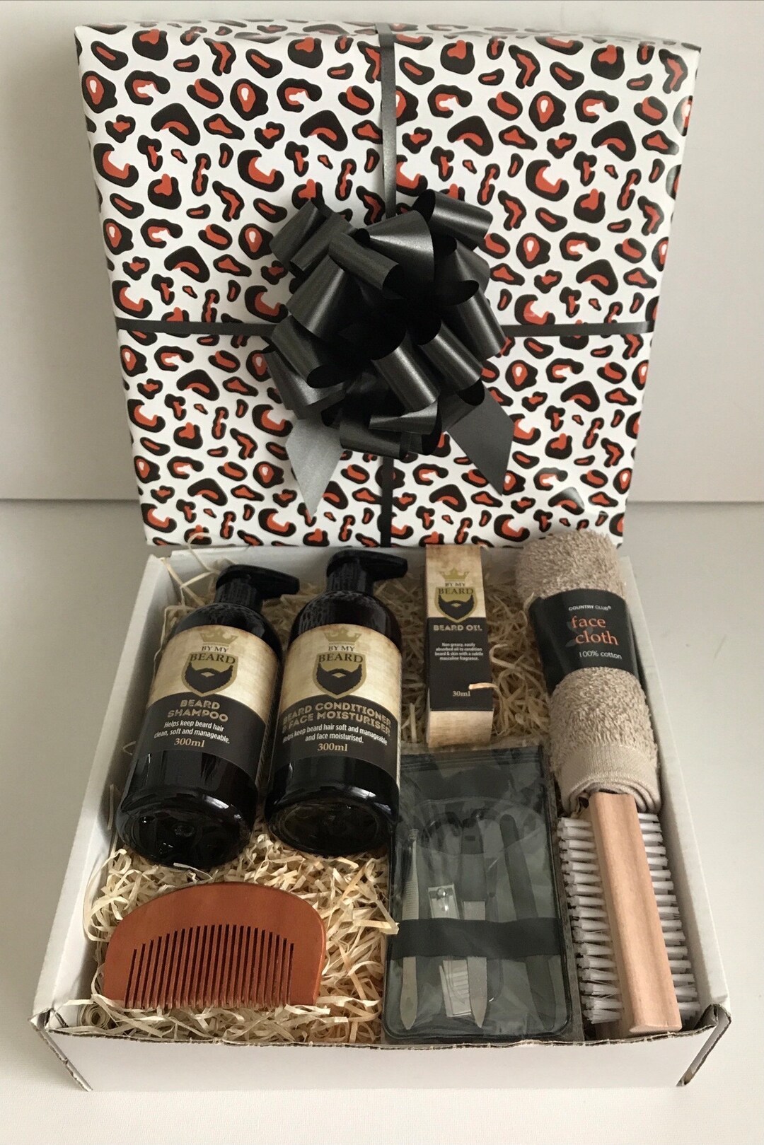 Men's Birthday Gift Basket: Beard Grooming Kit & Manicure Set - Etsy