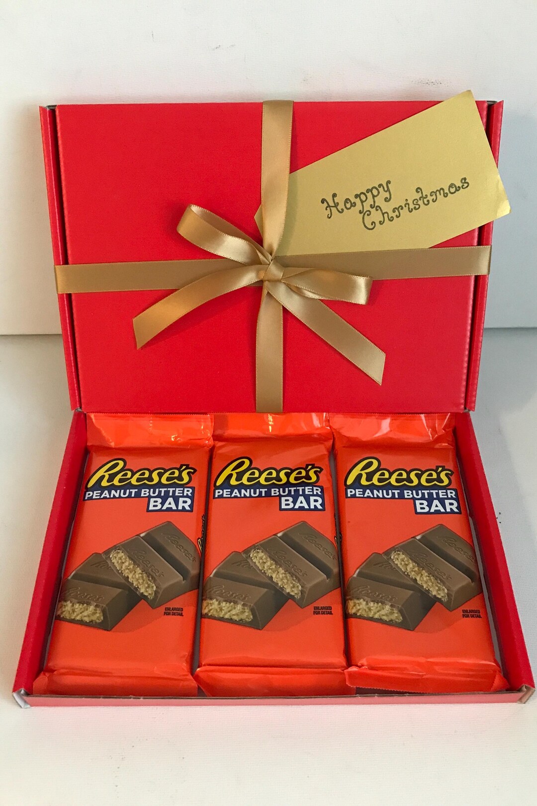 Reeses Peanut Butter Chocolate Bar Hamper Gift Box Christmas Hamper ...