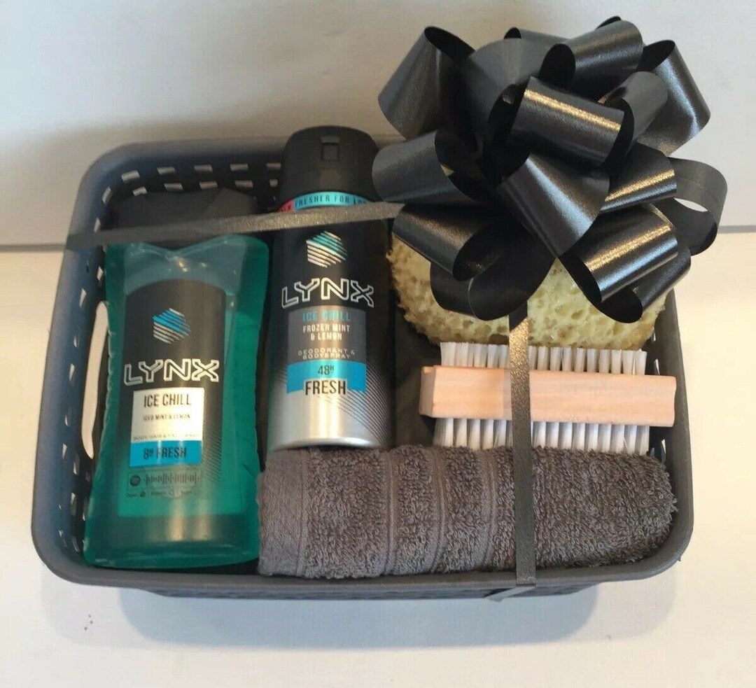 Birthday Thank You Gift Basket Hamper for Him Mens Gift Idea Dad Son ...