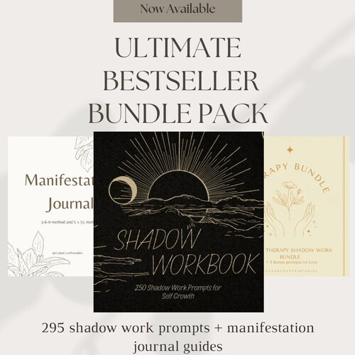 The Ultimate Therapy Shadow Work Bundle 45 Journal Prompts - Etsy