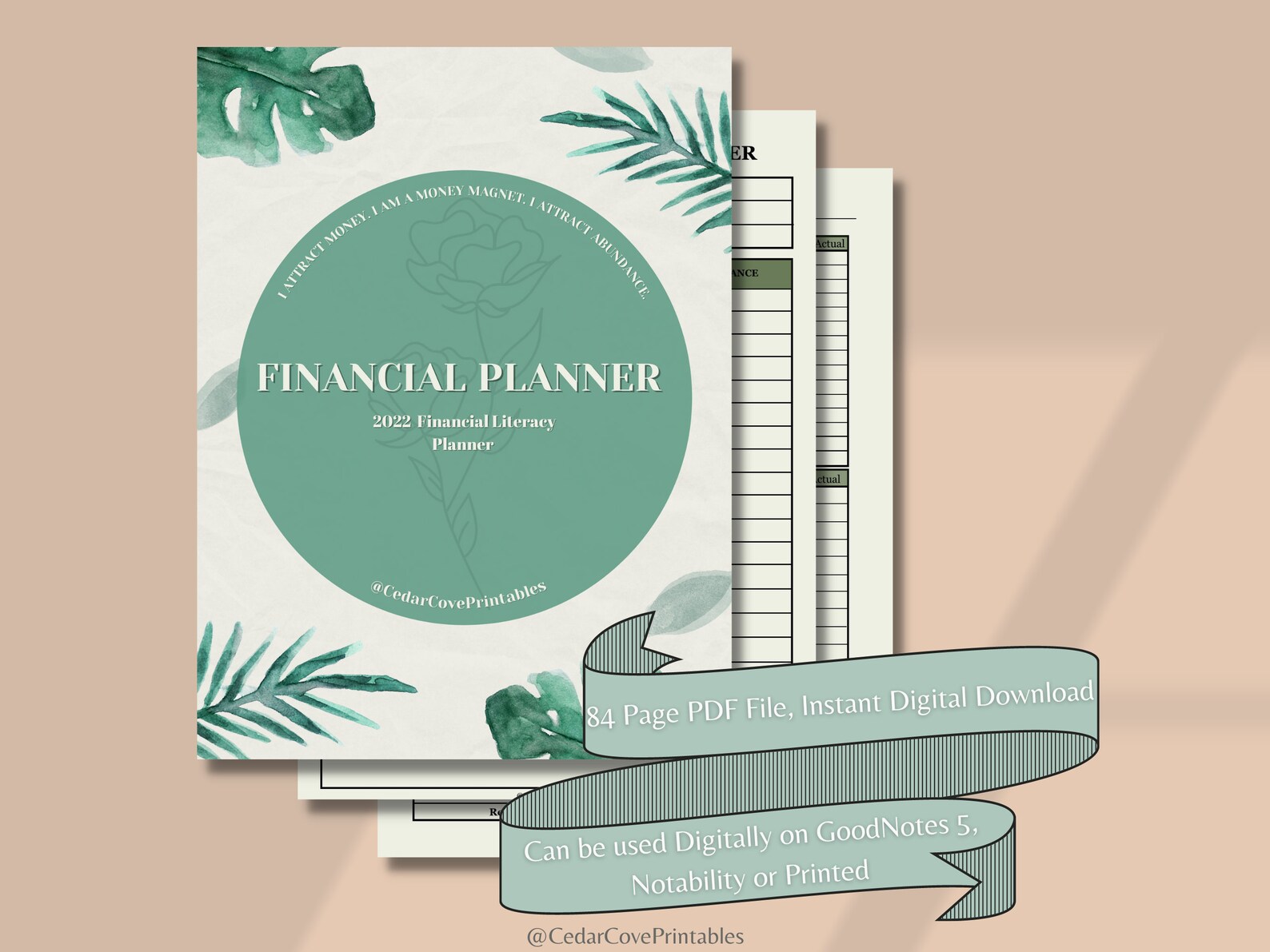 Ultimate Financial Planner Printable, Digital Download PDF File for ...