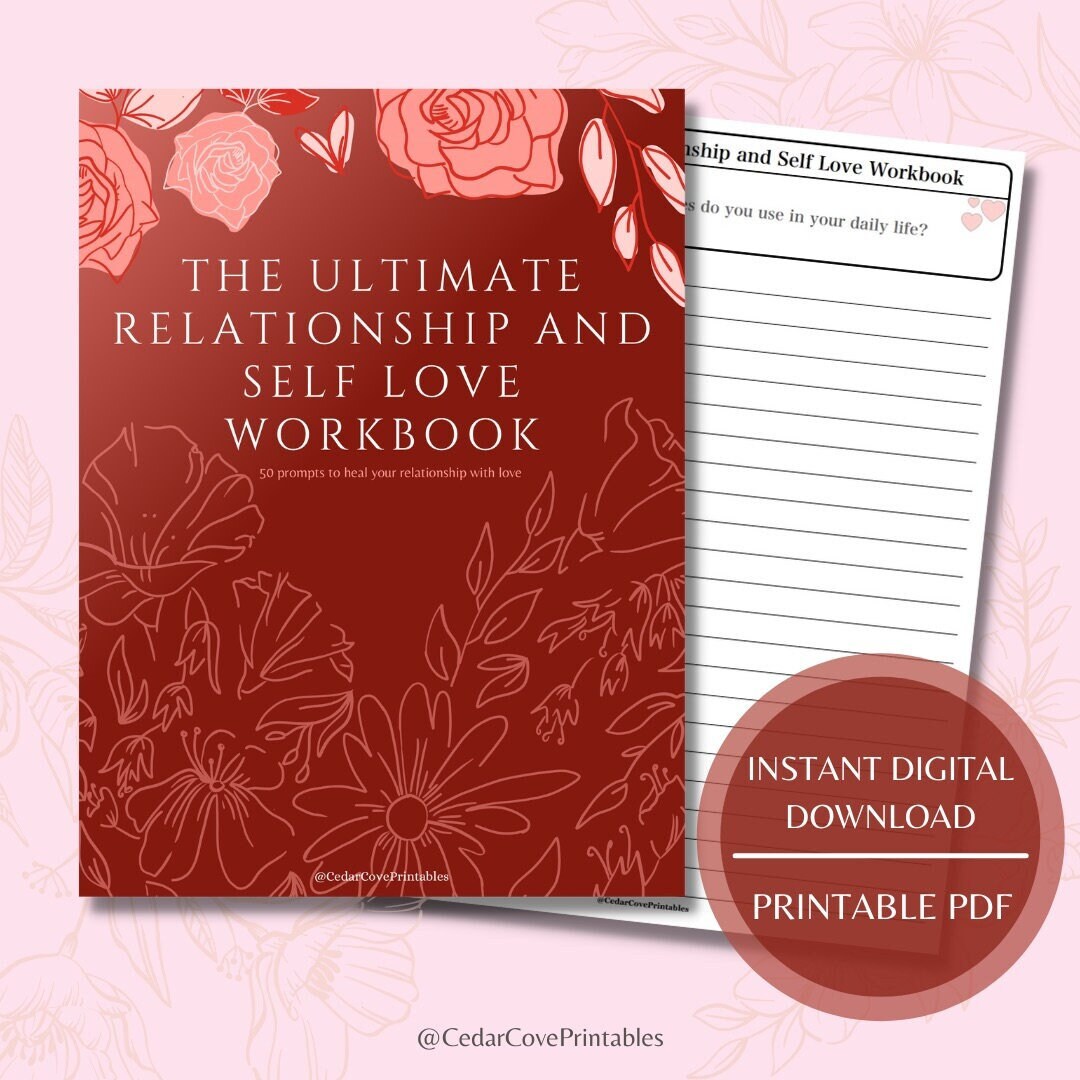 The Ultimate Relationship and Self Love Workbook, 50 Prompts to Heal ...