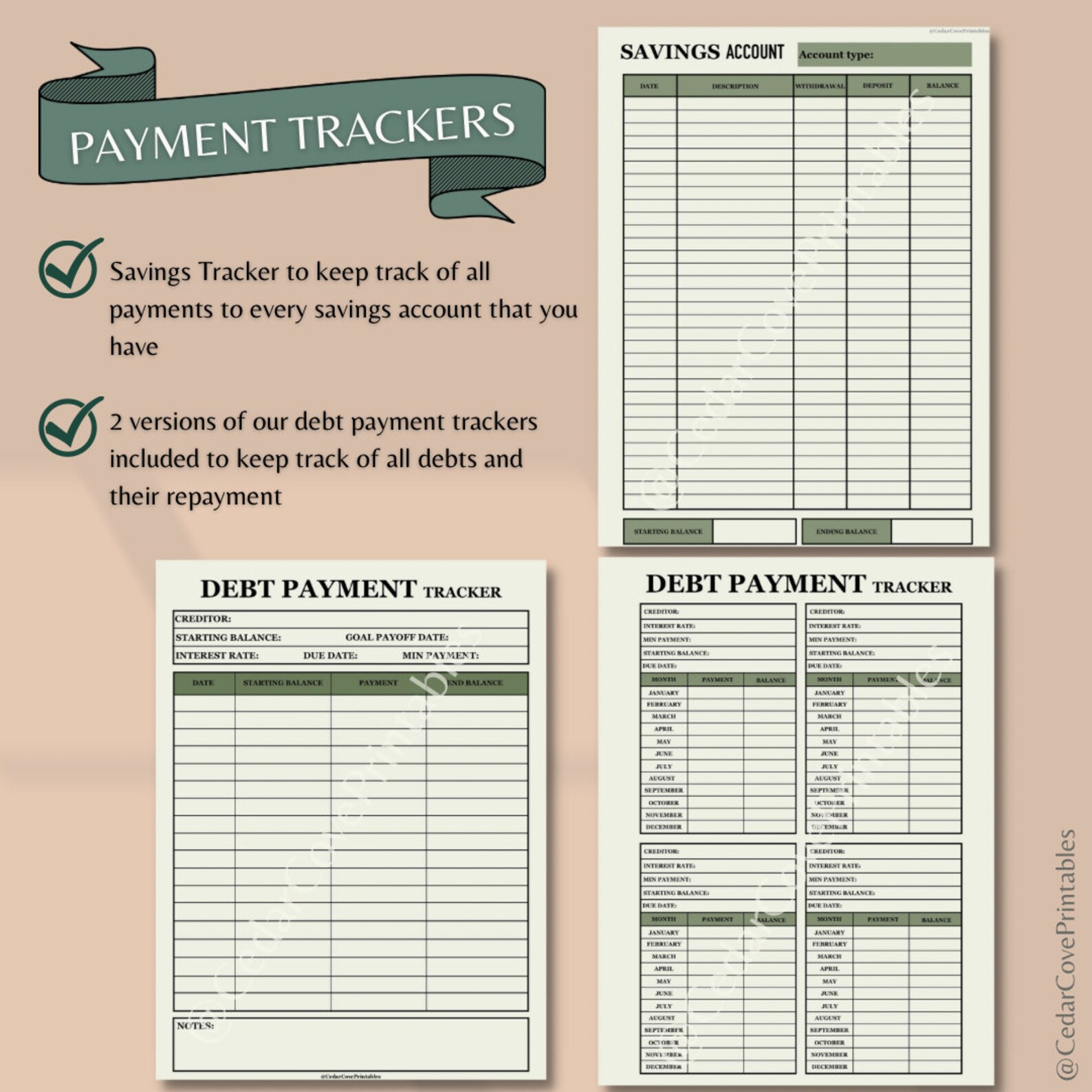 Ultimate Financial Planner Printable Digital Download PDF - Etsy