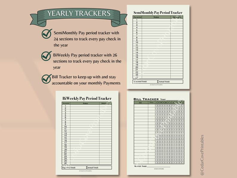 Ultimate Financial Planner Printable, Digital Download PDF File for ...