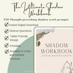 250 Shadow Work Prompts for Self Help, Including Prompts for Inner ...