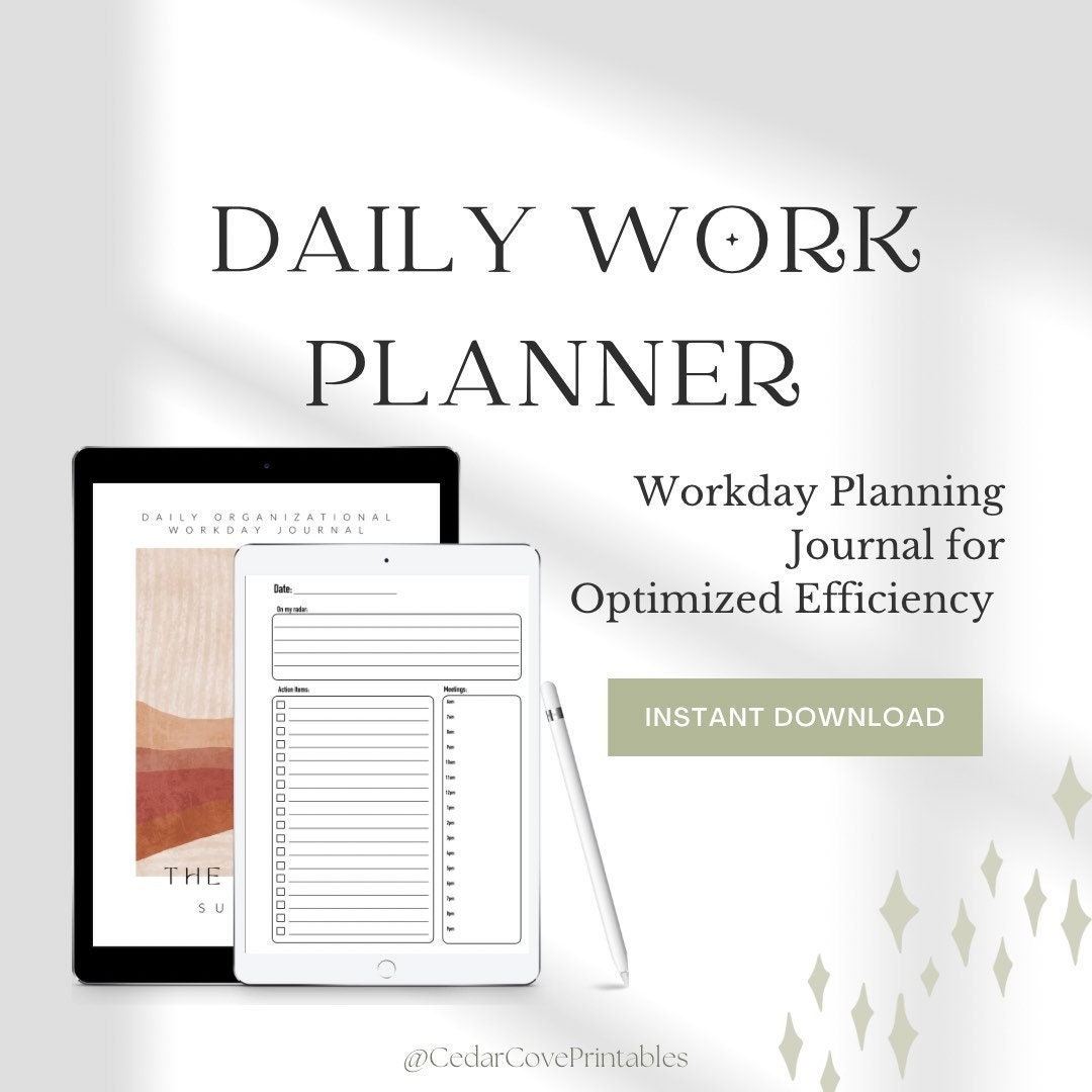 Digital Work Planner, High Performance Planner, Organizational Journal ...