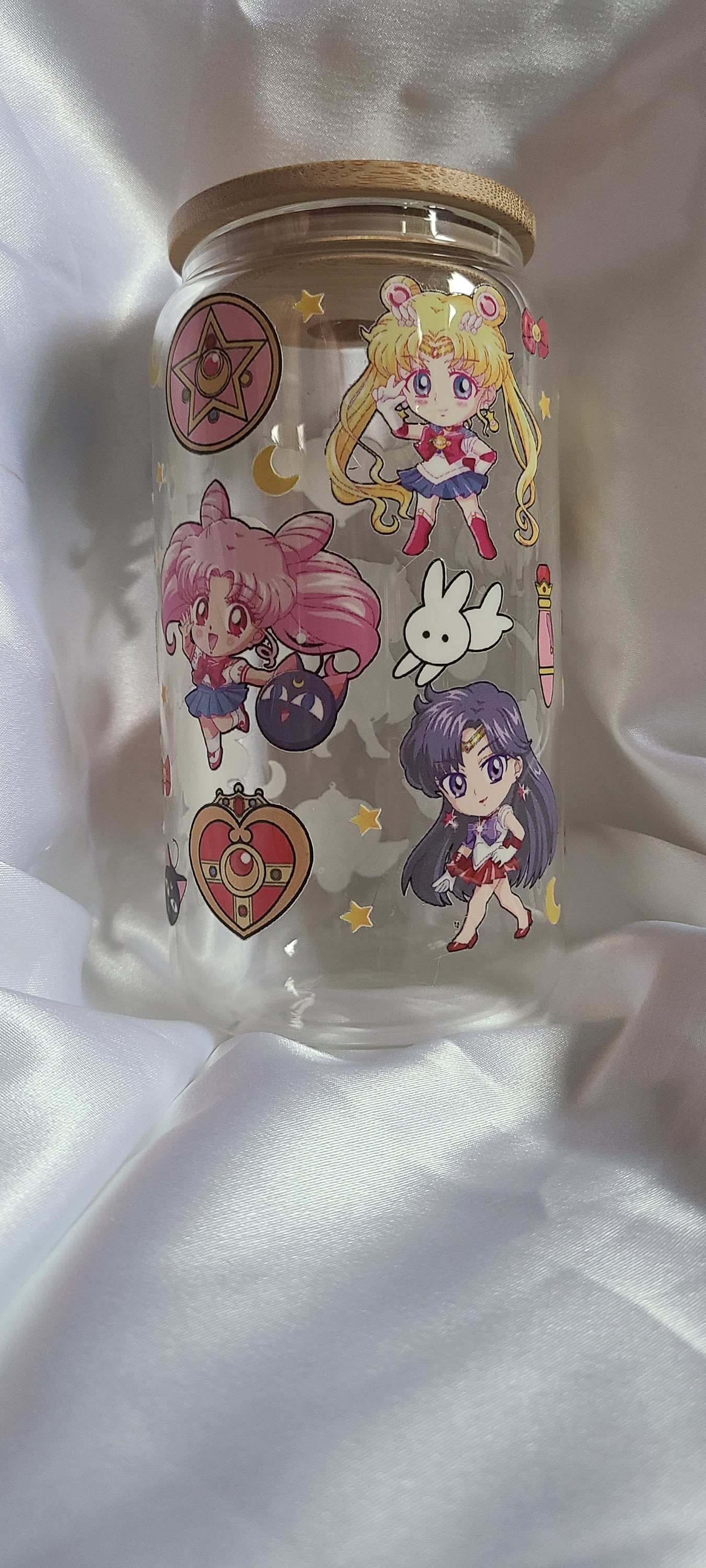 Sailor Moon Glass Can Tumbler - Etsy