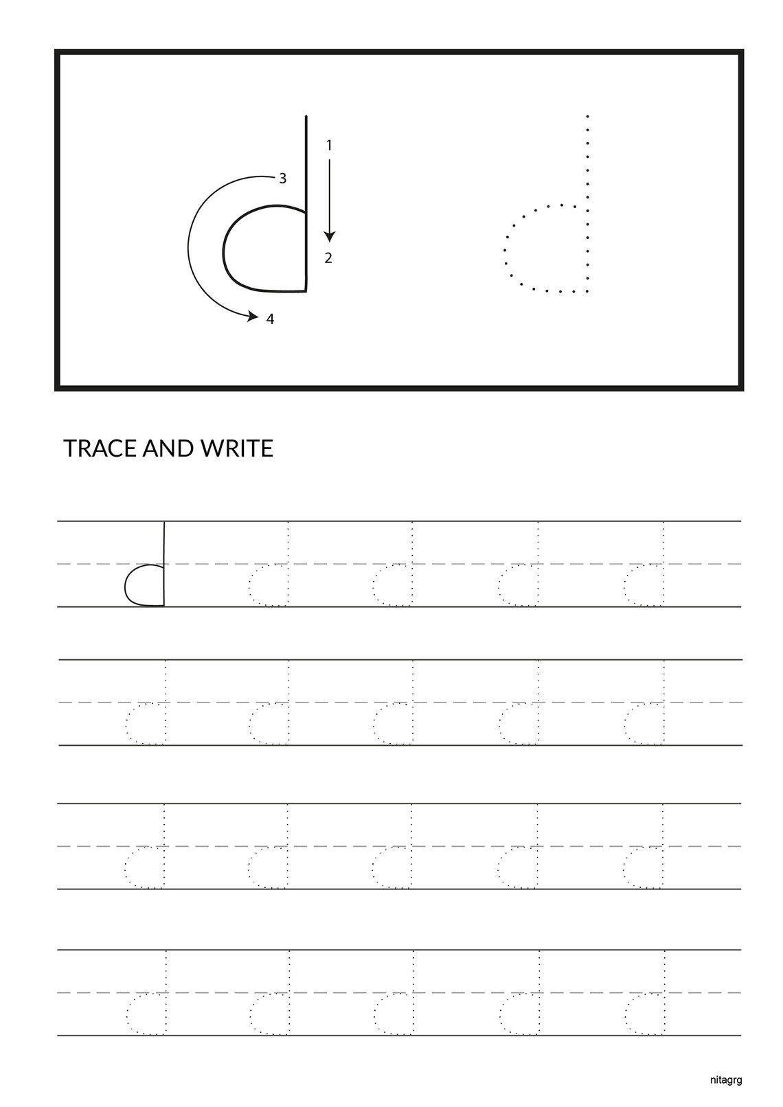 26 Printable Lowercase Alphabet Tracing Worksheets| Handwriting ...