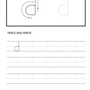 26 Printable Lowercase Alphabet Tracing Worksheets| Handwriting ...