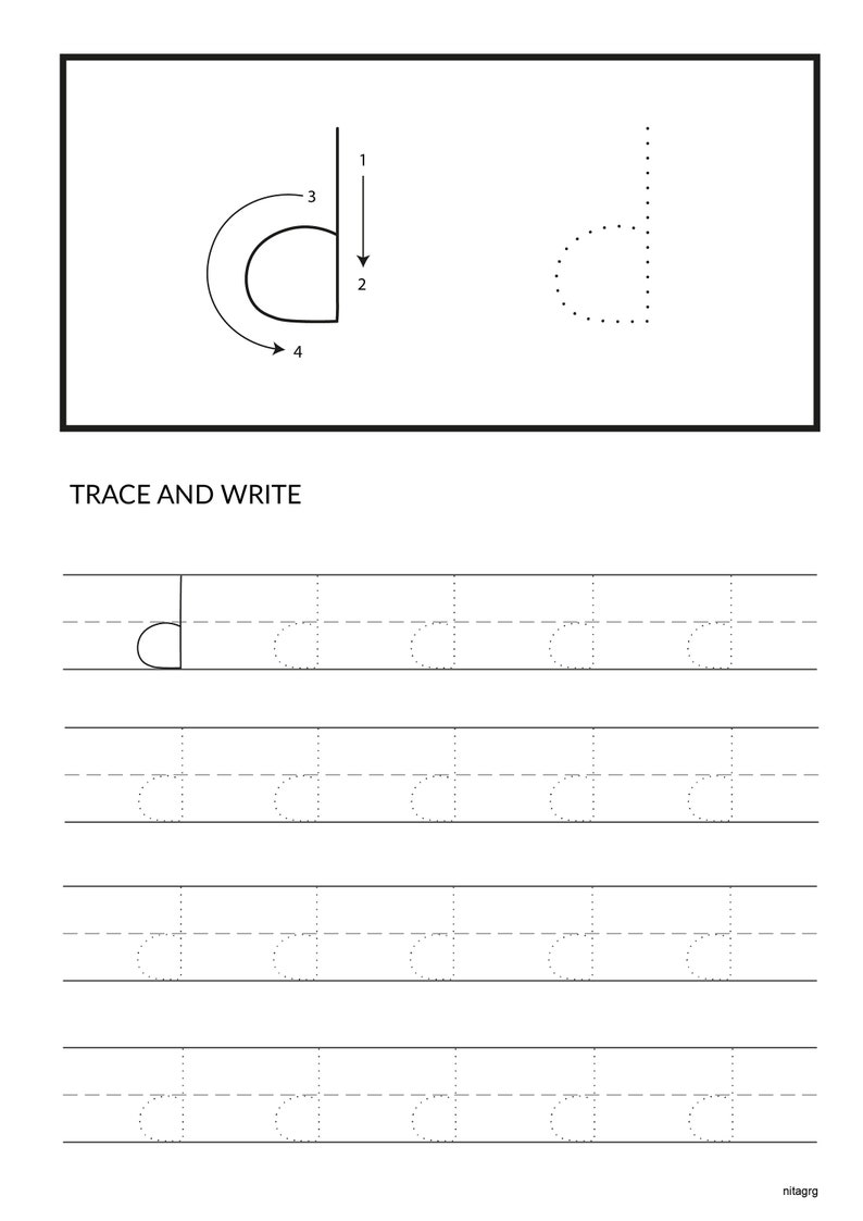 26 Printable Lowercase Alphabet Tracing Worksheets| Handwriting ...