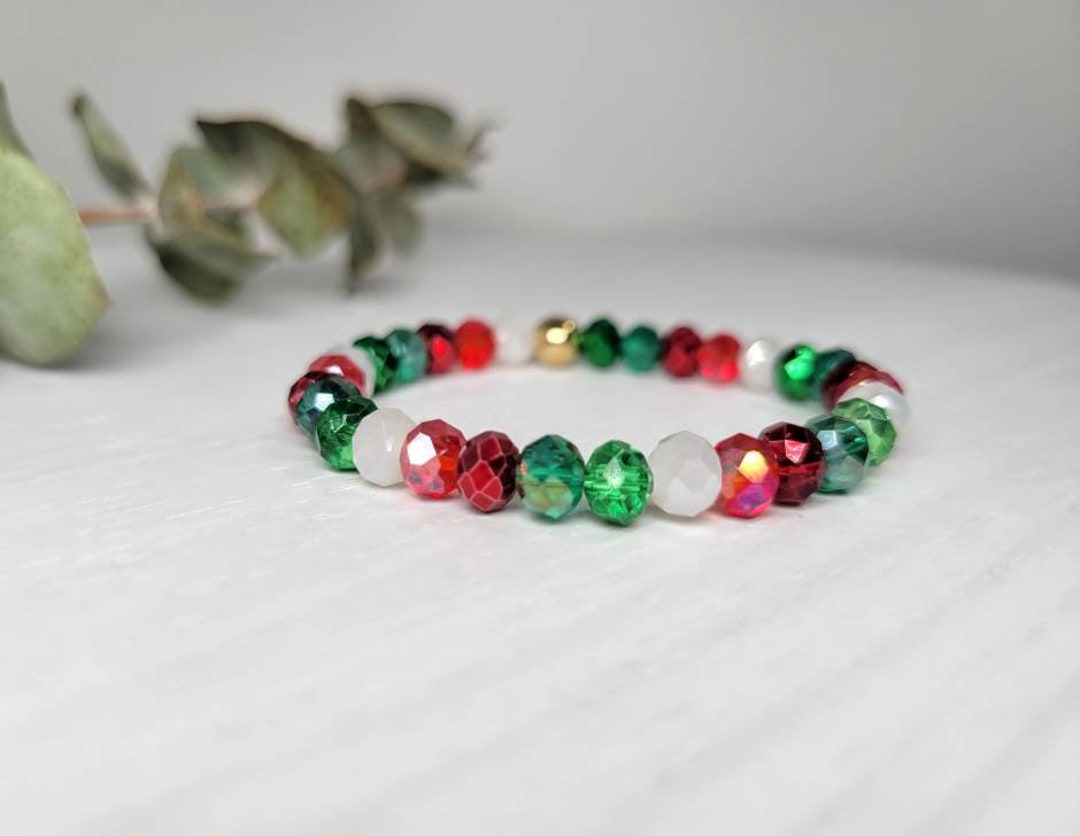 Mistletoe Crystal Bracelet Christmas Baby Bracelet Clasp Bracelet ...