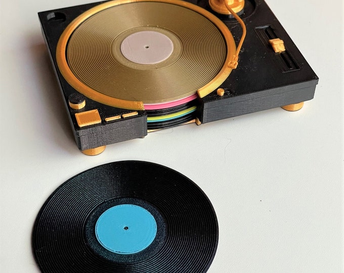 Mini Turntable 12 Record Holder 1/4 Scale - Etsy