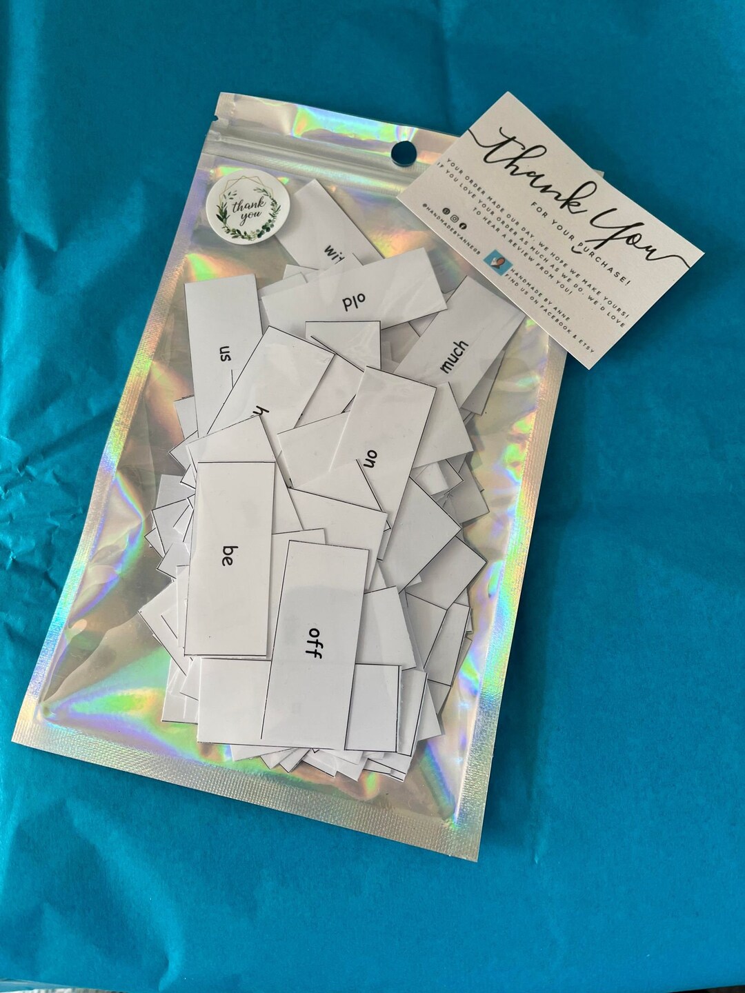 Common Word Cards Pack - Etsy