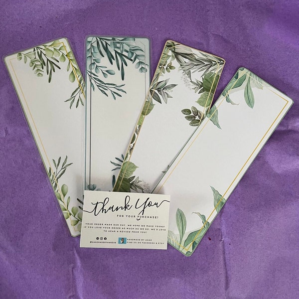 Botanical Bookmark - Etsy