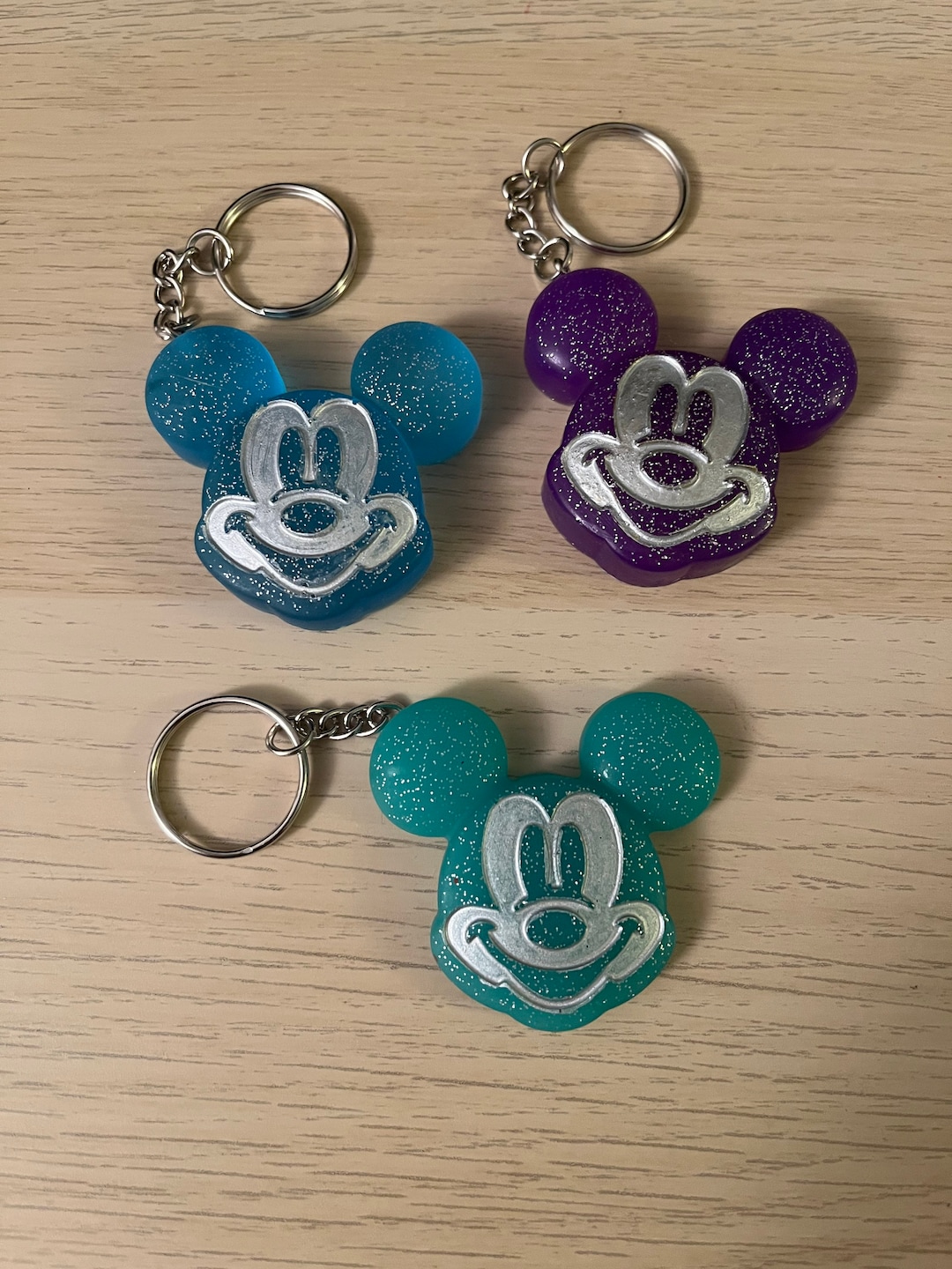 Disney Inspired Mickey & Minnie Mouse Keyrings - Etsy