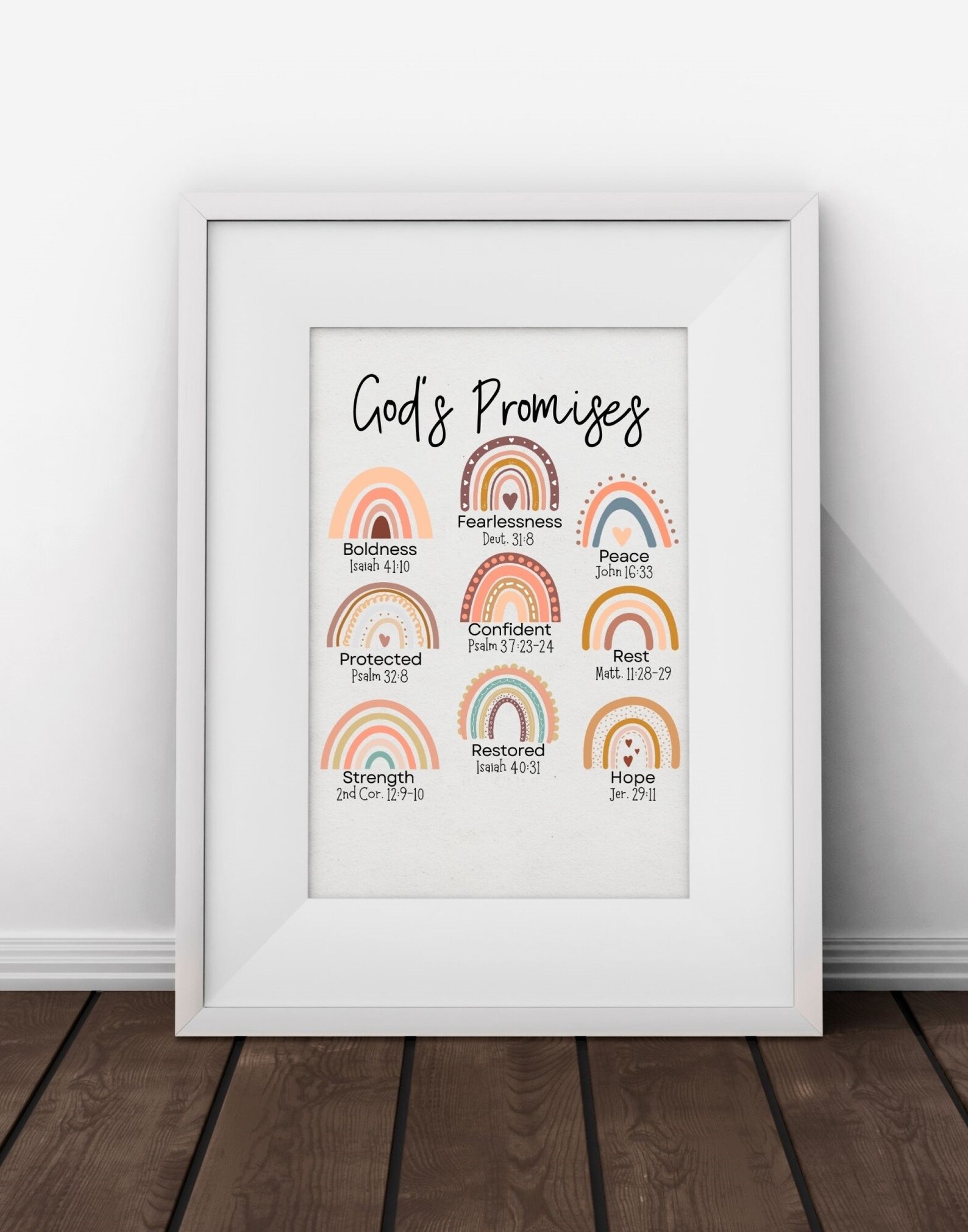 Boho Rainbow God's Promises Digital Download God's - Etsy