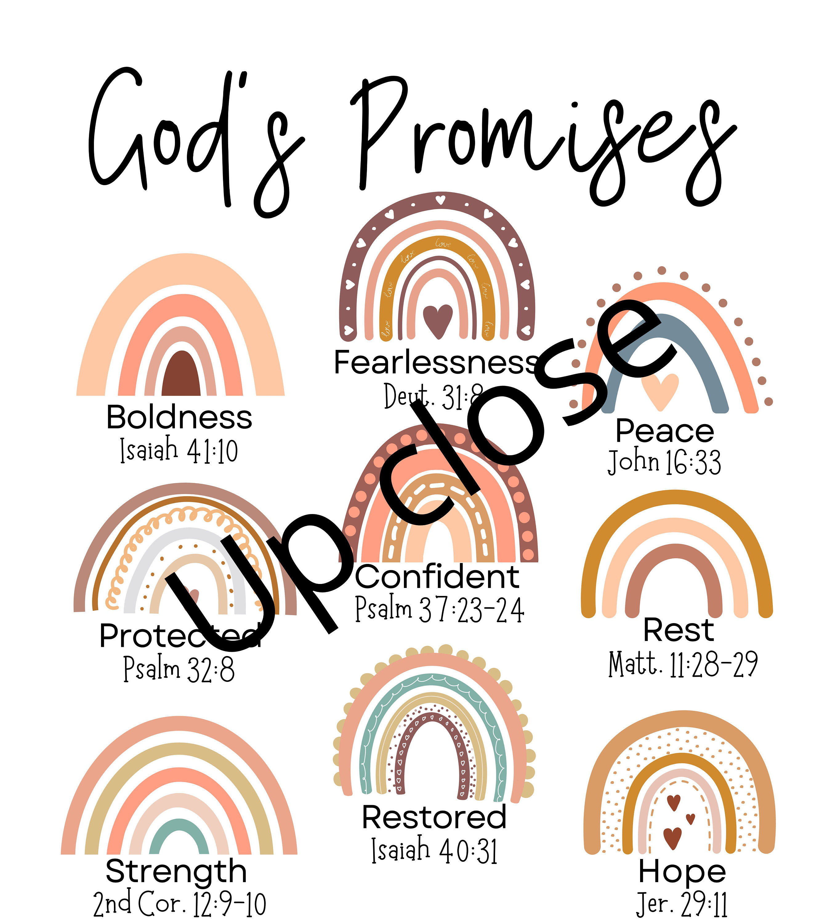 Boho Rainbow Bible Verse T-shirt, Christian Shirt, Inspirational Quotes ...