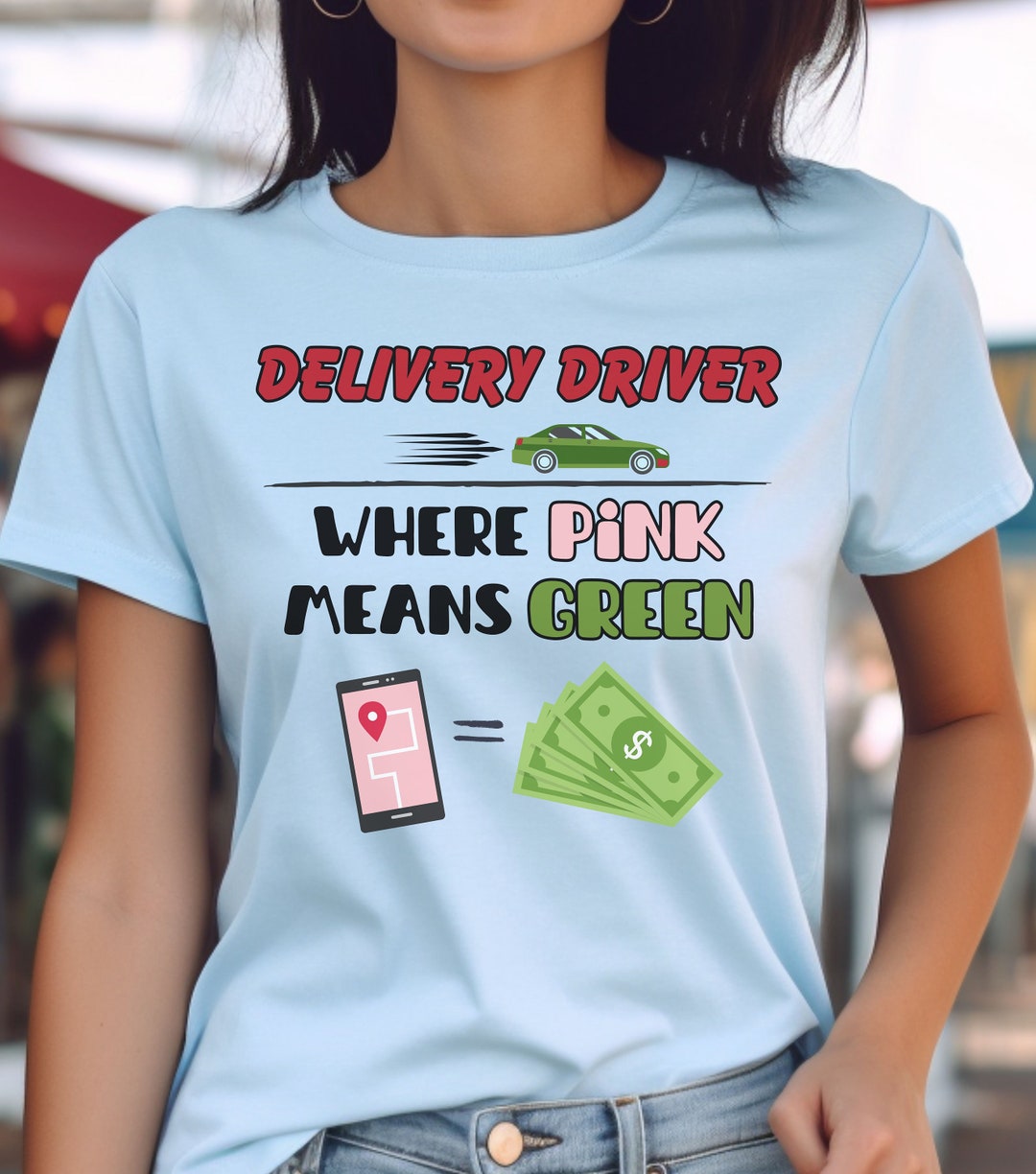 Delivery Driver Shirt, Food Delivery, Driver, Side Hustle, Side Hustler ...