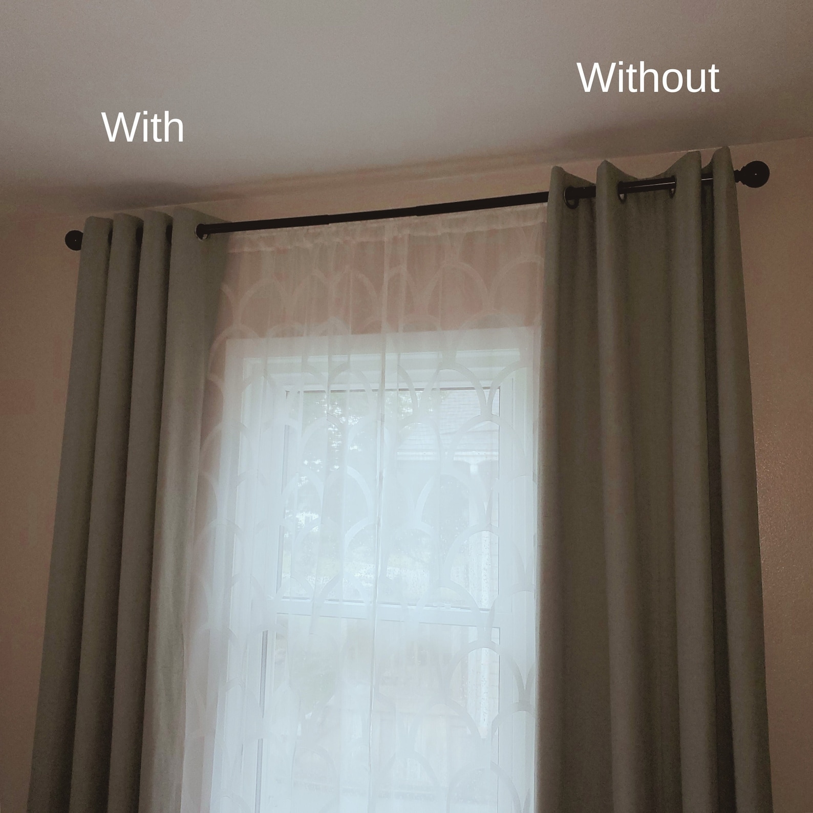 Grommet Curtain Spacers: Drape Shapers, Pleat Formers (set of 16) - Etsy