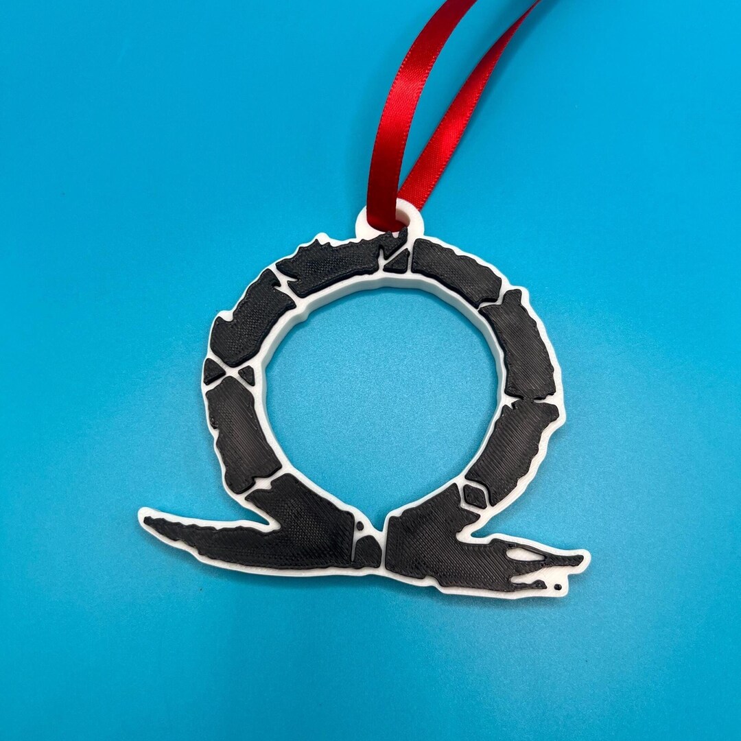 God of War Omega Logo Inspired Christmas Ornament Hanging Decoration ...