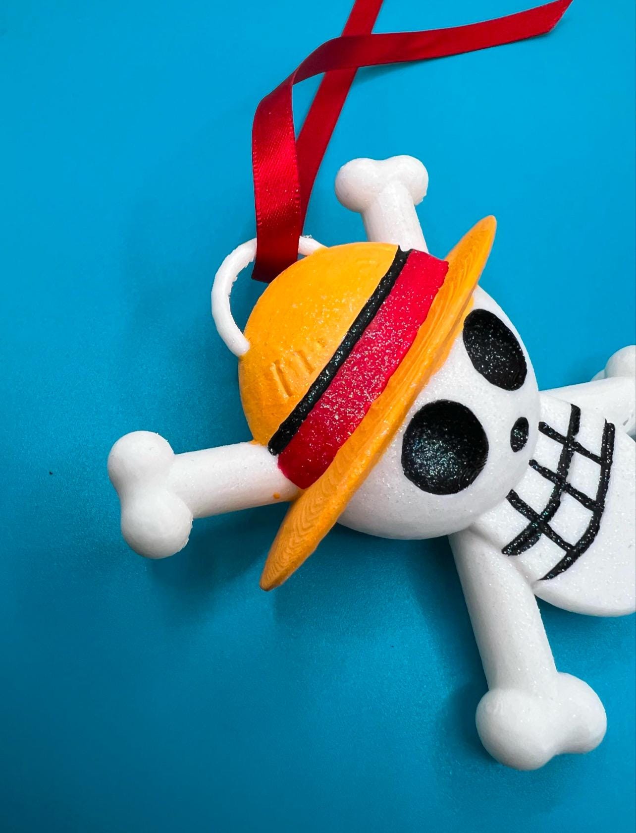Jolly Roger Skull and Bones Anime Ornament - Etsy