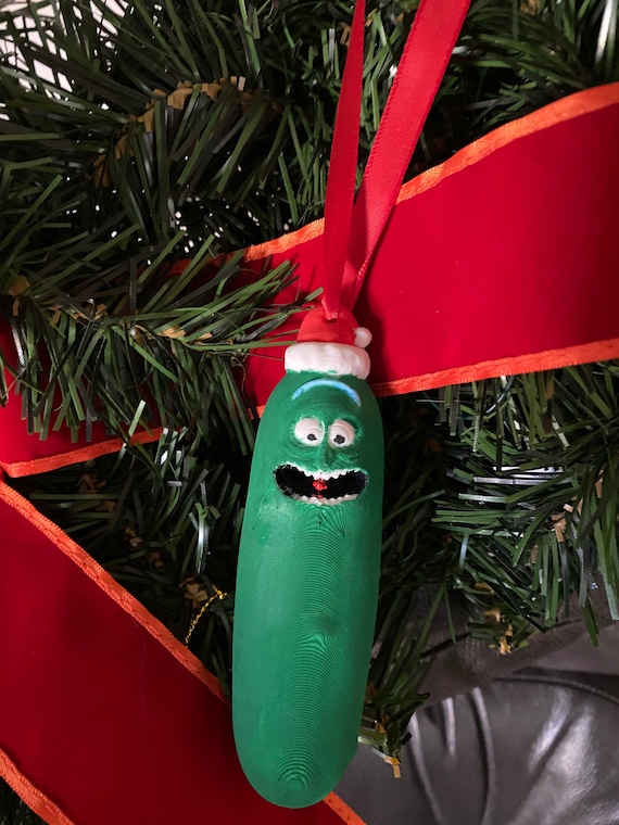 Pickle Rick Christmas Ornament Morty - Etsy
