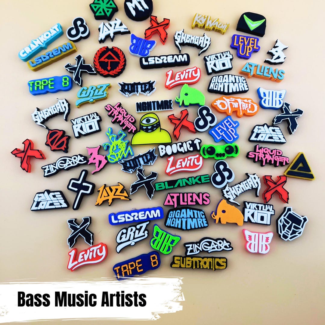 Bass Music Artist Bead Lot: EDM DJ Charms for Kandi Bracelets - Etsy
