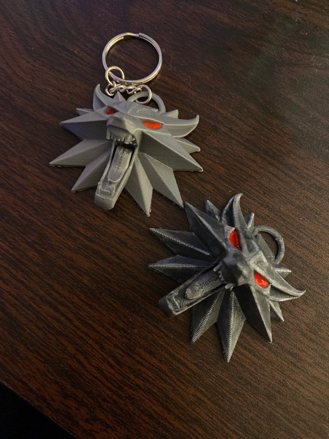 The Witcher Wolf Inspired Video Game Cosplay Necklace Keychain or ...