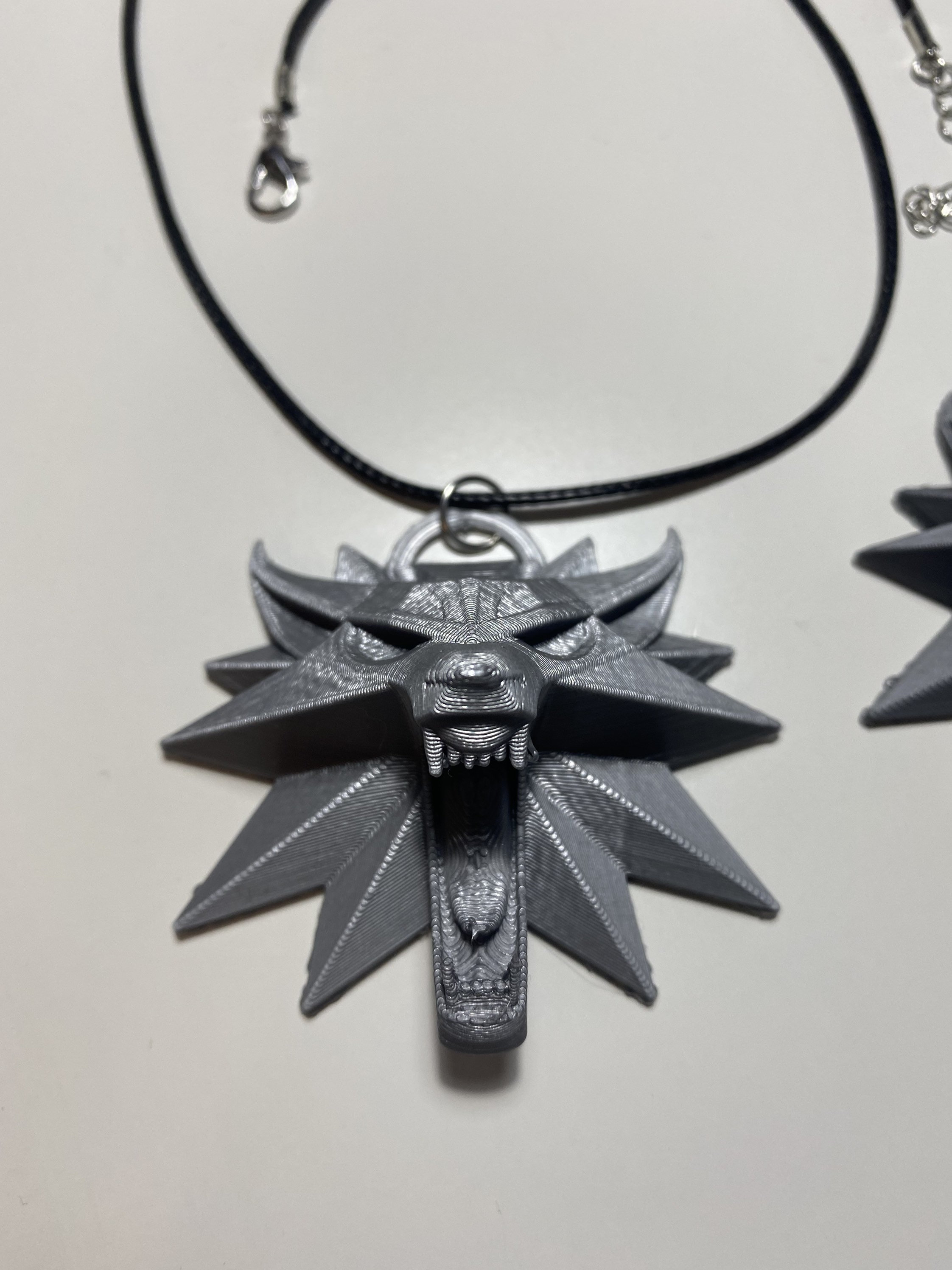 The Witcher Wolf Inspired Video Game Cosplay Necklace Keychain - Etsy