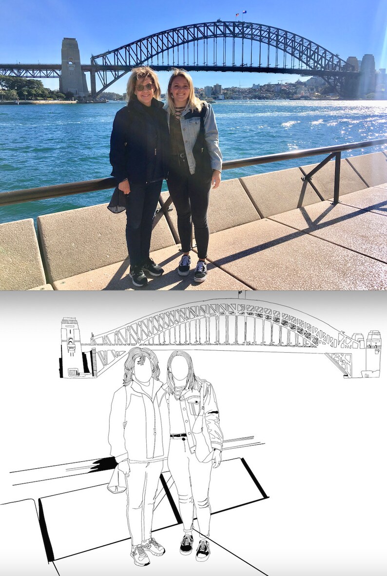 Custom Digital Line Drawing From Photo-custom Digital - Etsy