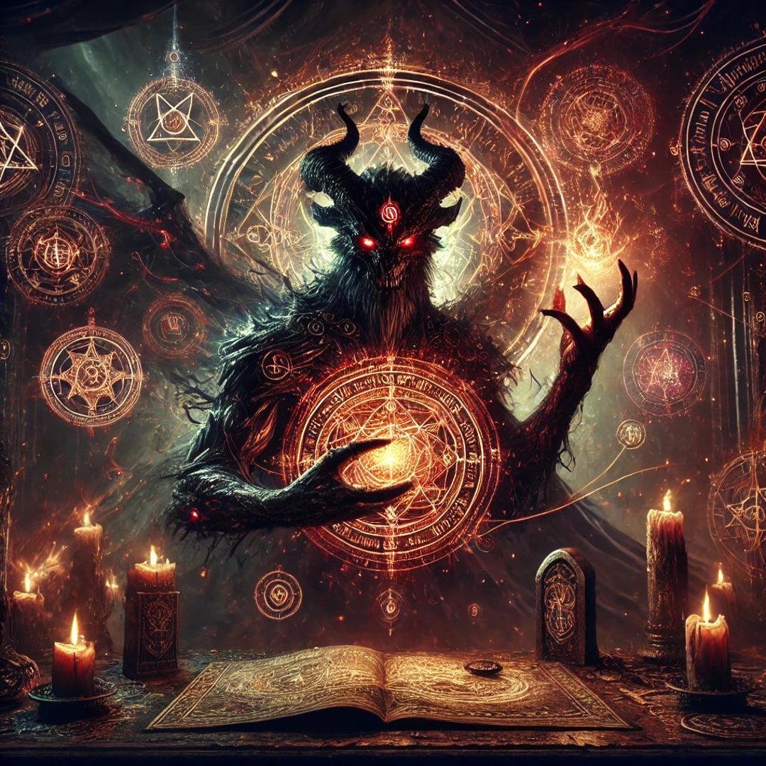 The Infernal Pact: Summoning the Demon of Wealth and Power - Etsy