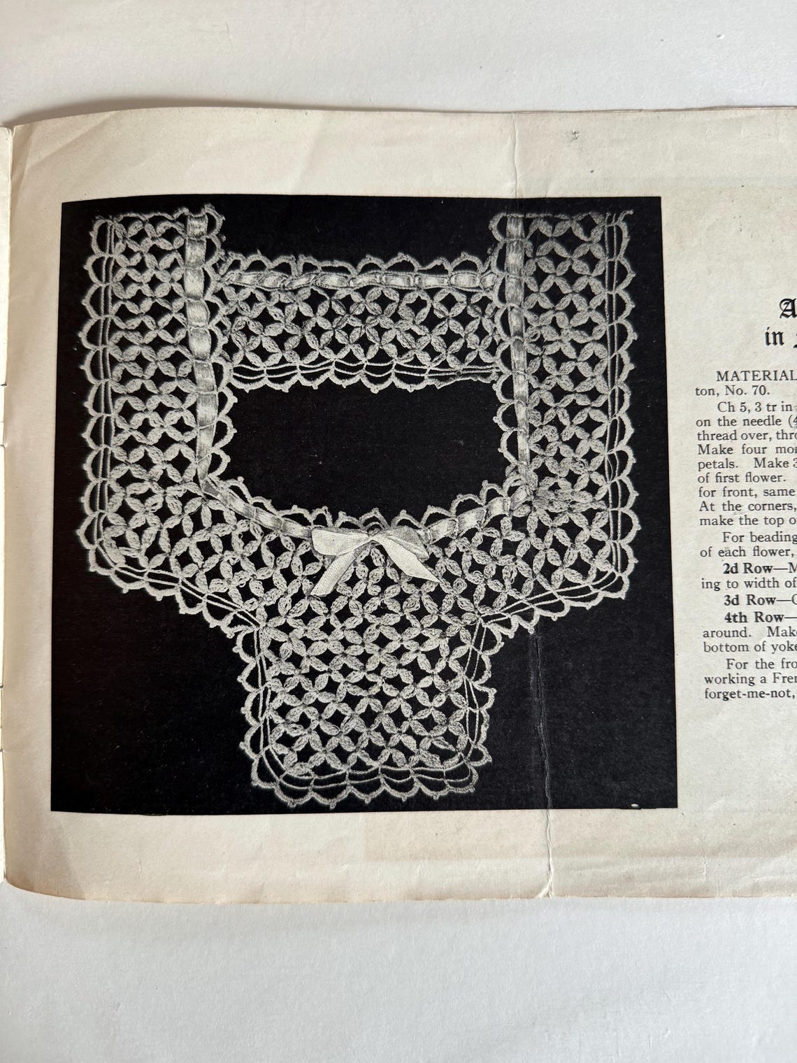 1900s Edwardian Gown Yokes Crochet Booklet - Etsy