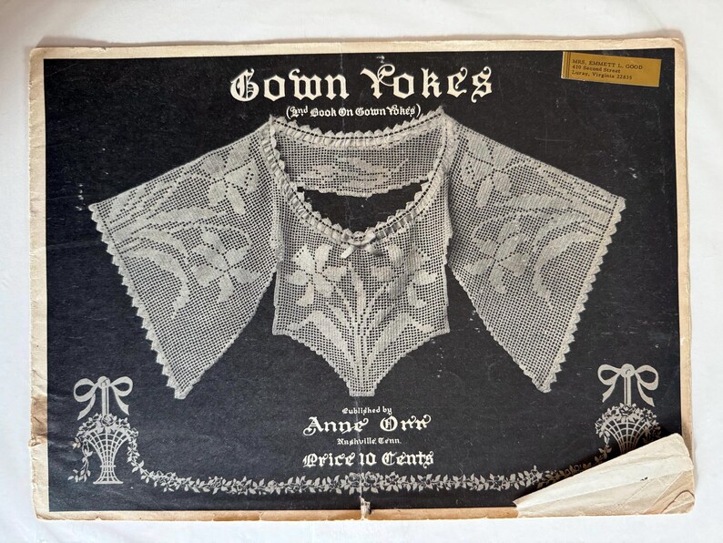 1900s Edwardian Gown Yokes Crochet Booklet - Etsy