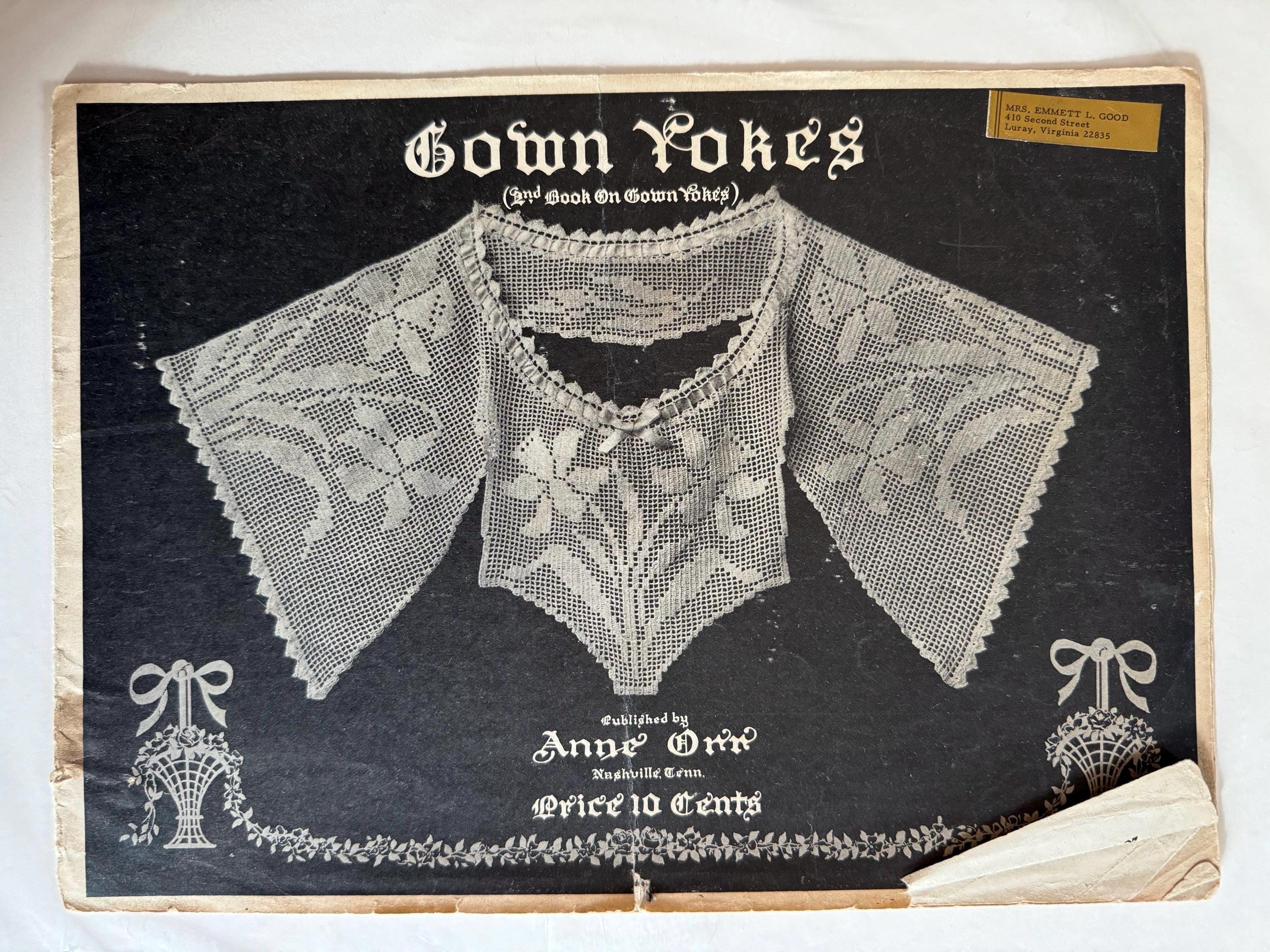 1900s Edwardian Gown Yokes Crochet Booklet - Etsy