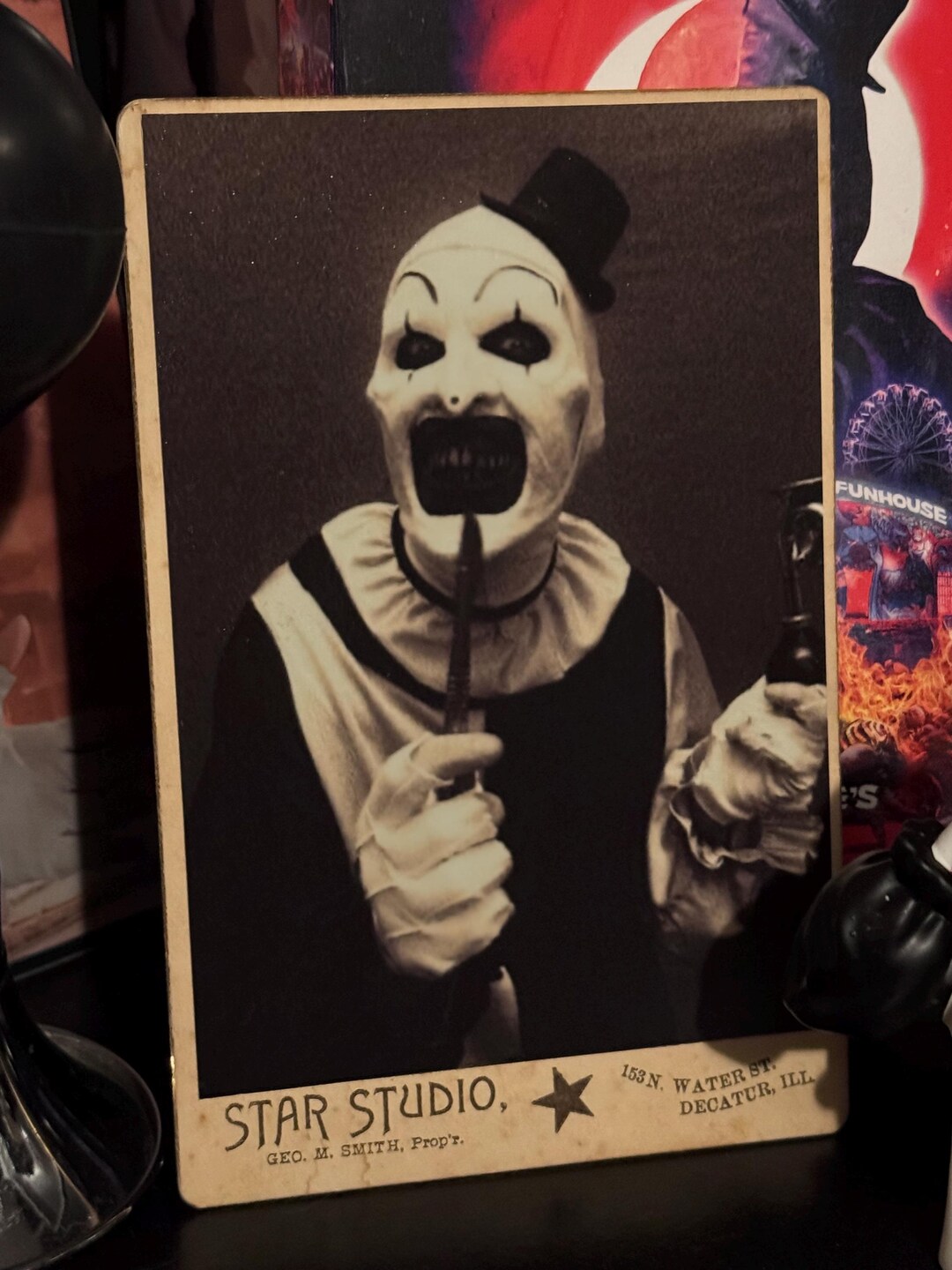 Terrifier Art the Clown Cabinet Card 1800s Horror Gift - Etsy