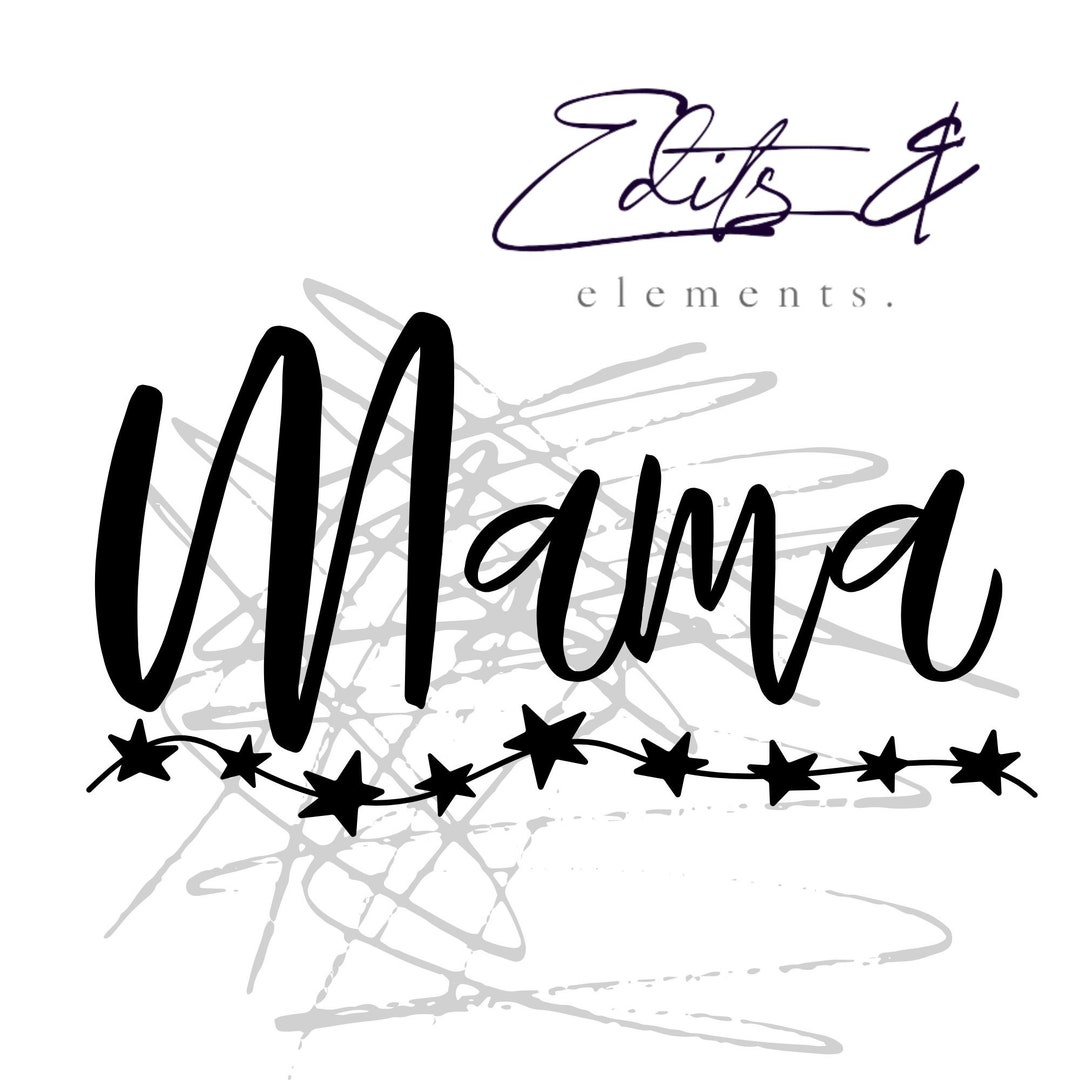 Cursive Mama Typography Design - SVG Cricut Cut File Instant Digital ...