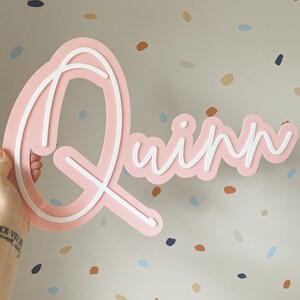 Name 3D Script Acrylic Wall Sign - Etsy