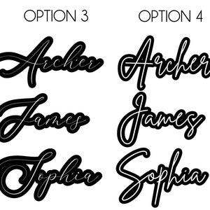 Name 3D Script Acrylic Wall Sign - Etsy