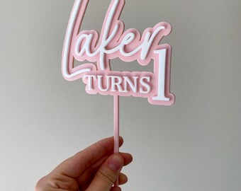 Acrylic Couple 'wedding' Cake Topper Double Layer | Etsy