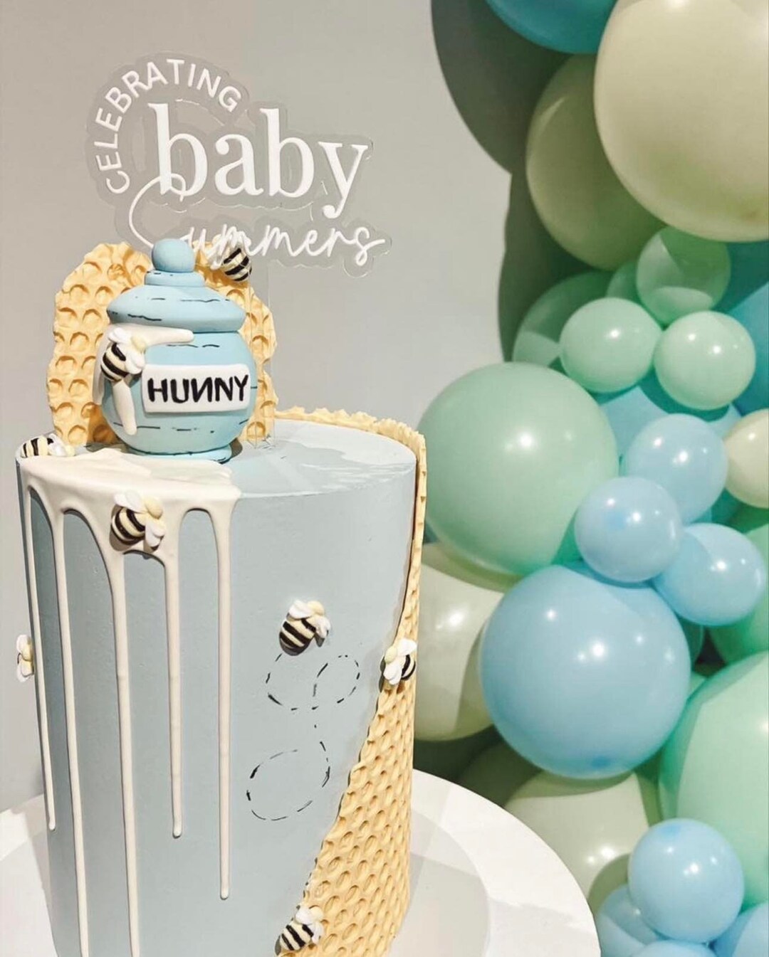 Acrylic 'baby' Cake Topper Double Layer / Baby Shower Cake Topper ...