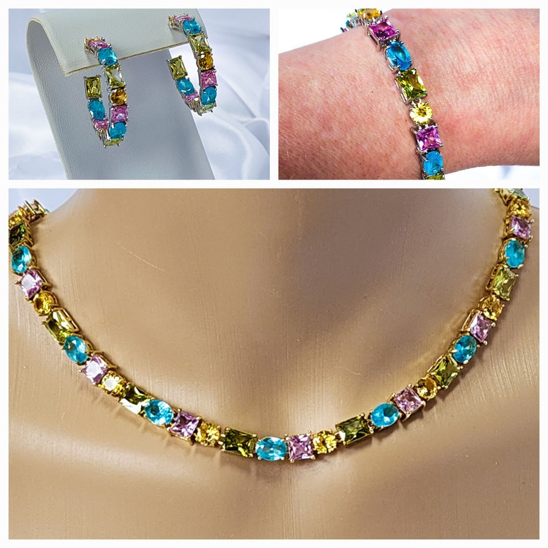 Crystal Jewelry Set - Etsy