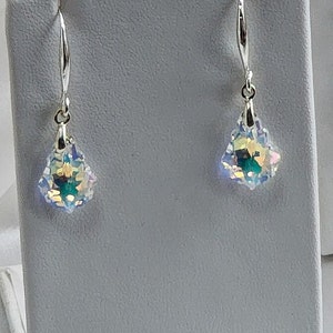 Swarovski Crystal Sterling Silver Earrings. Choose and Save! - Etsy