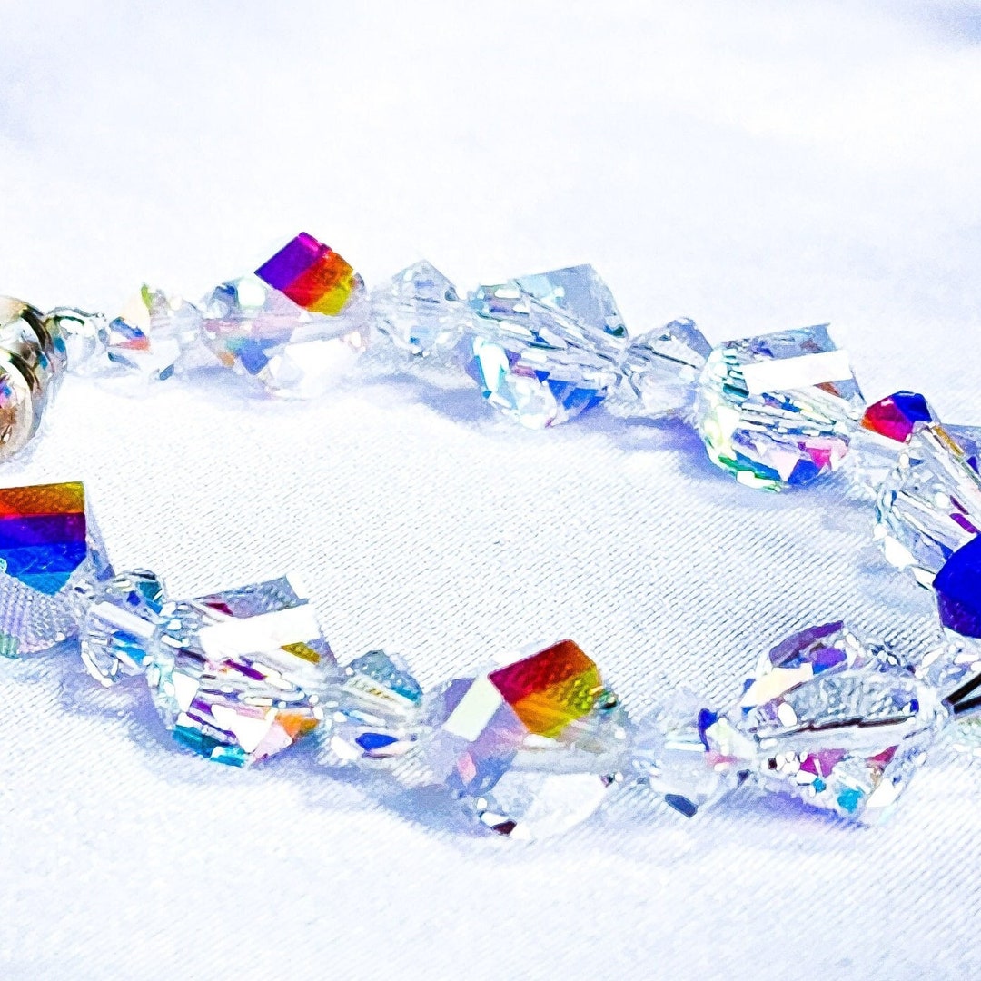 Amazing Swarovski Crystal Helix Bracelet With Lobster Clasp or Magnetic ...