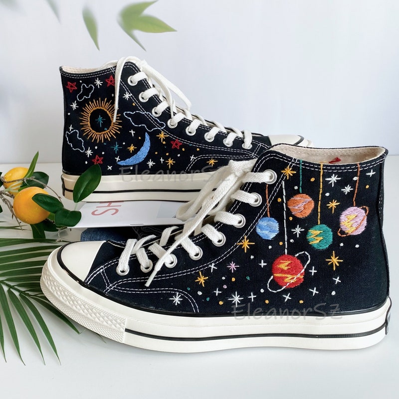 Galaxy Converse - Etsy